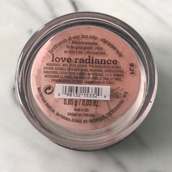 bareMinerals | Makeup | Bareminerals Face Color Love Radiance New ...